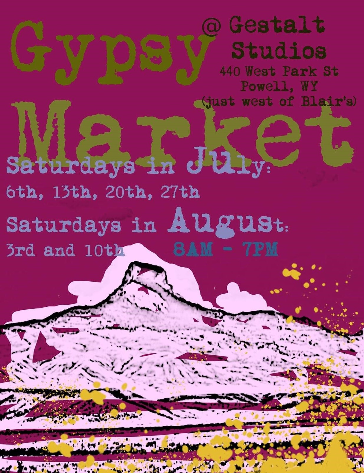 Gypsy Market at Gestalt Studios Saturdays in the Summer - Powell